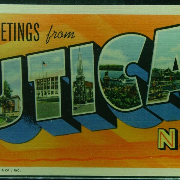 Big Letter Postcards - Etsy