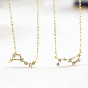 Little Dipper Necklace Big Dipper Necklace Cubic Zirconia - Etsy
