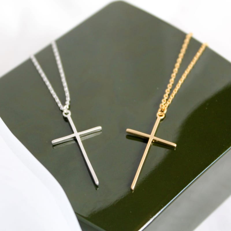 Simple Cross Necklace Women - Etsy