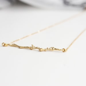 Tree Stick Necklace, Sideways Bar, Wood Stick, Tree Branch Necklace ...