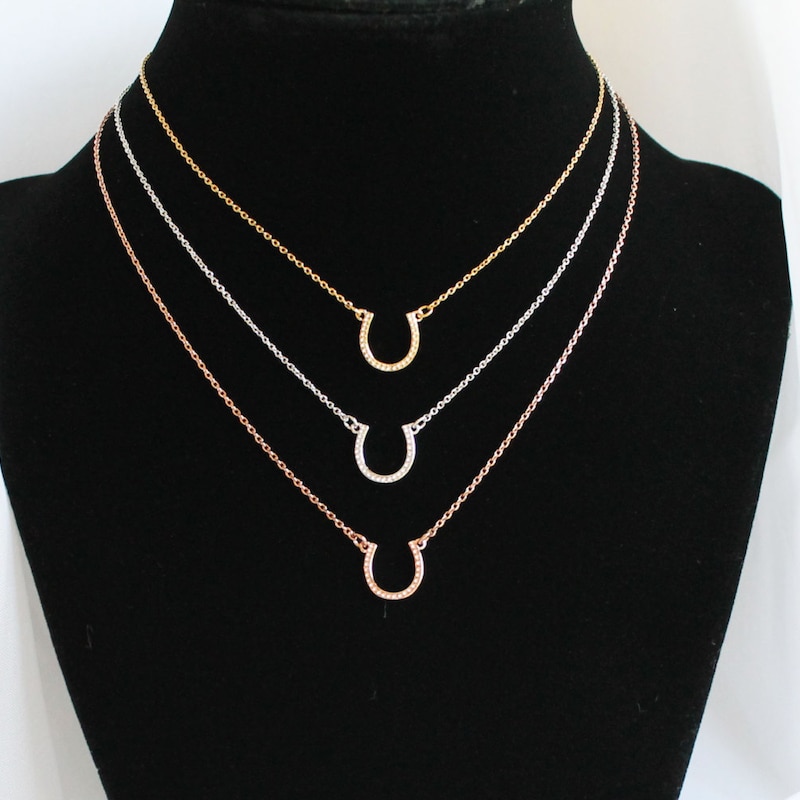 Horseshoe Necklace - Etsy