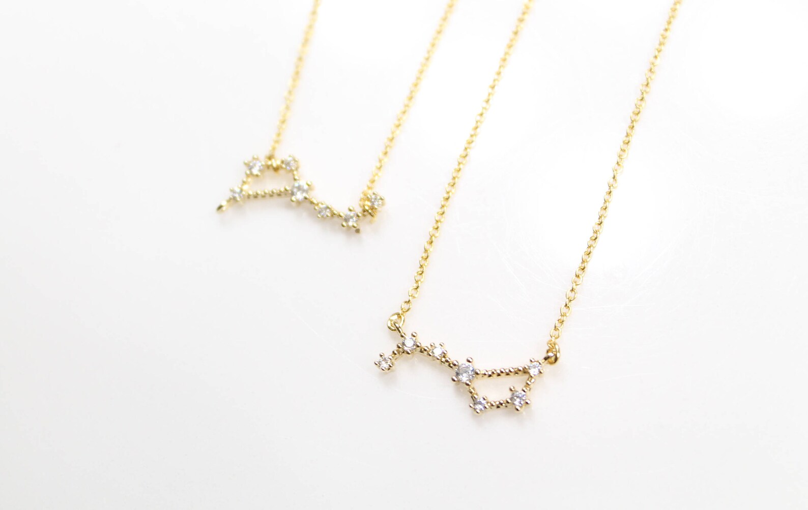 Little Dipper Necklace Big Dipper Necklace Cubic Zirconia - Etsy