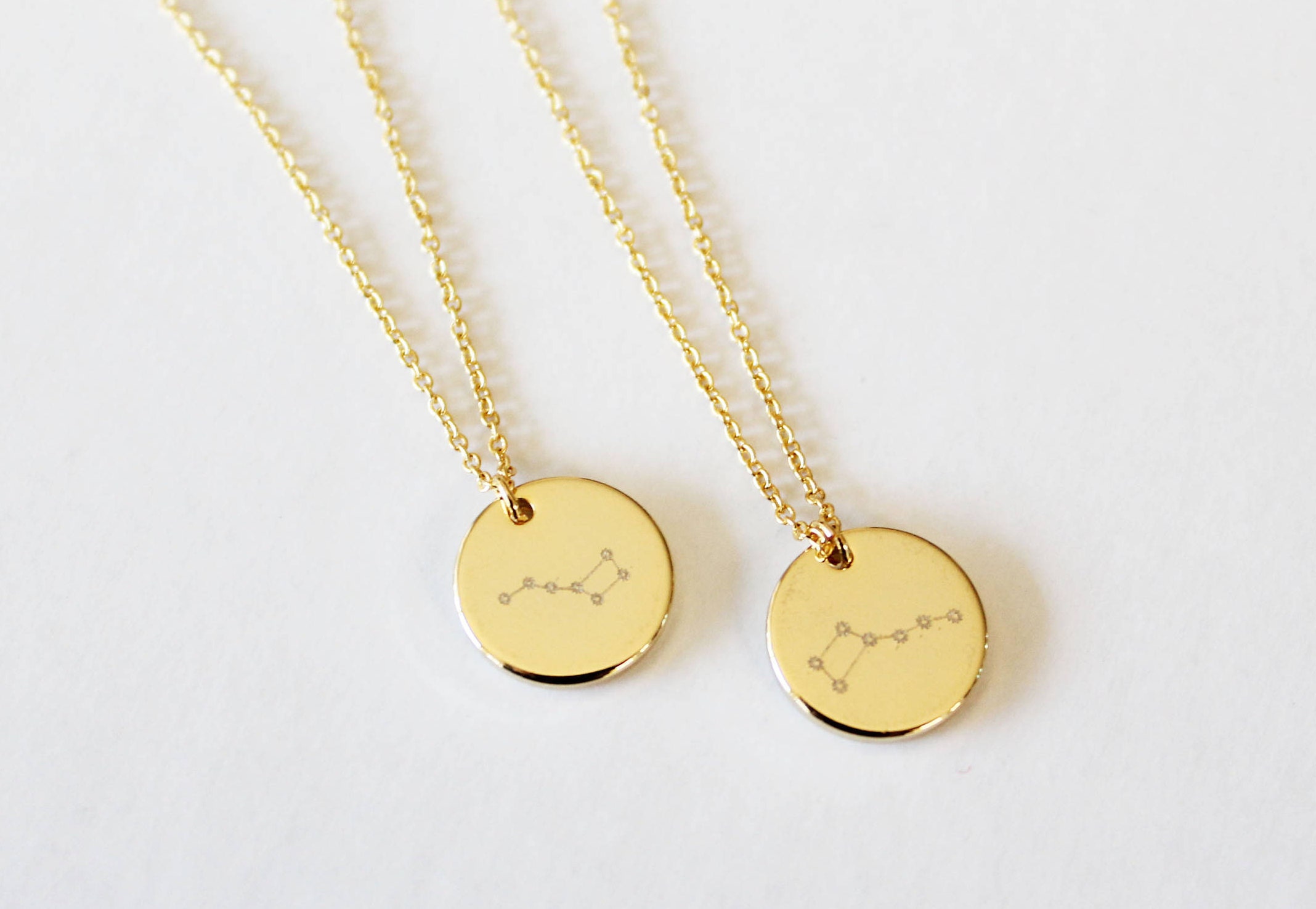 Little Dipper/big Dipper Necklace in Gold/silver/rose Gold | Etsy