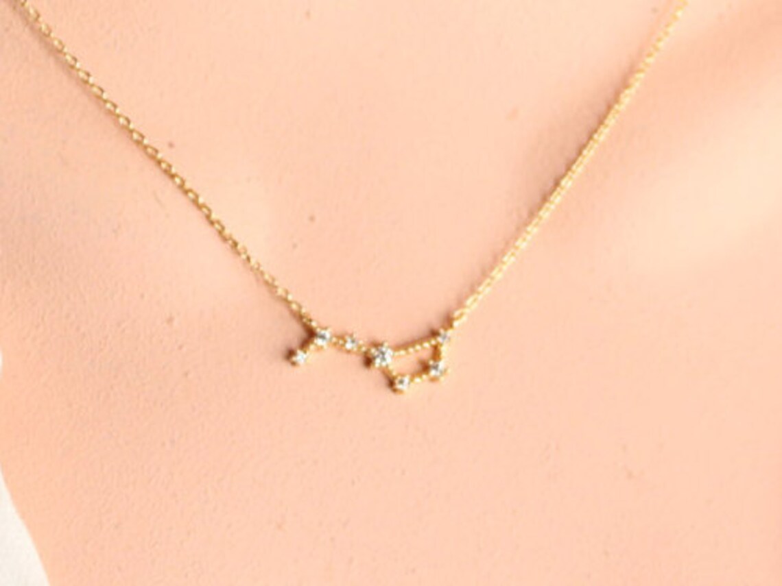 Little Dipper Necklace, Big Dipper Necklace, Cubic Zirconia Star ...