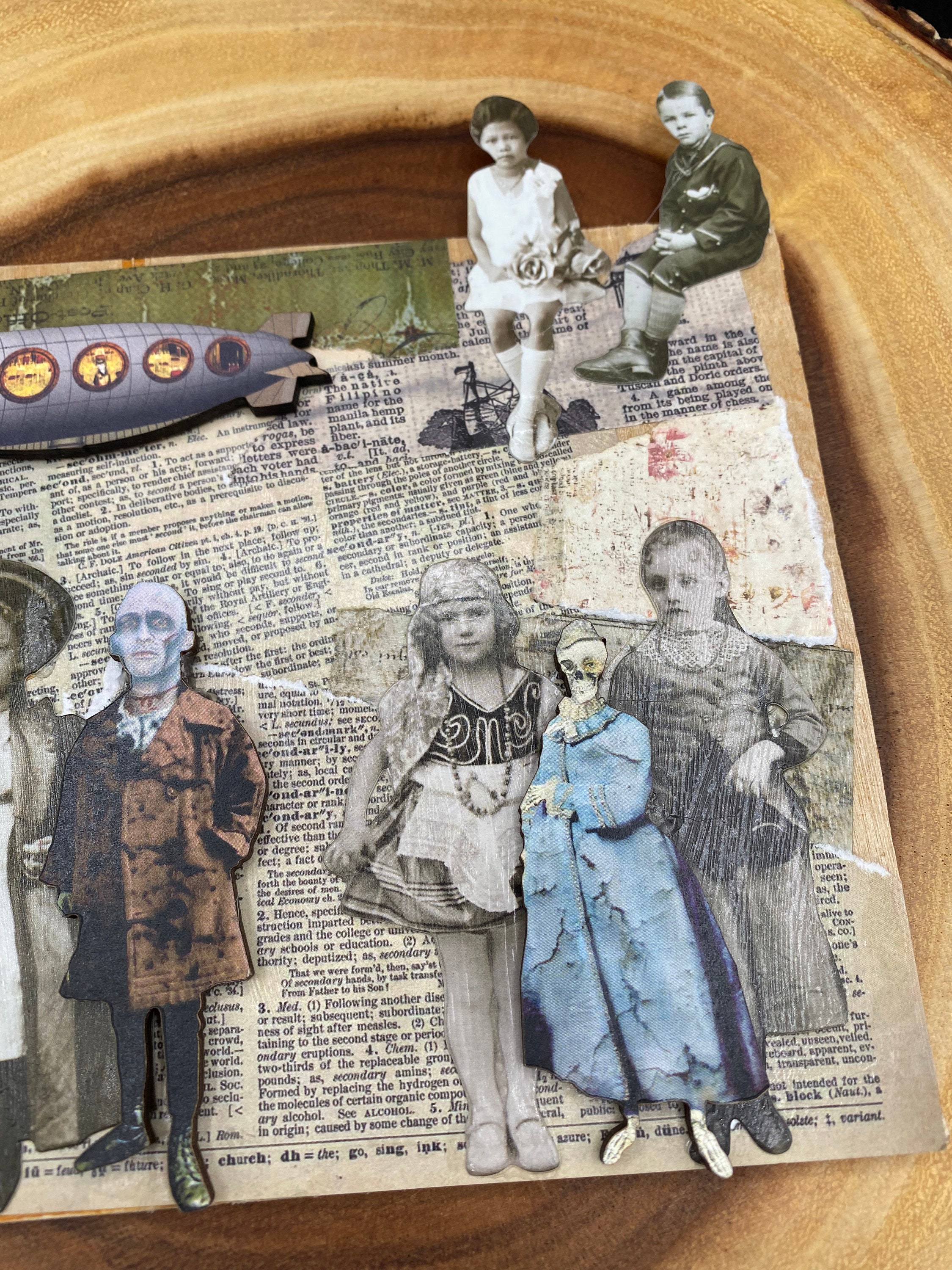 Zombie Kids Junk Journal Mixed Media Style Art by I Hug Trees Not ...