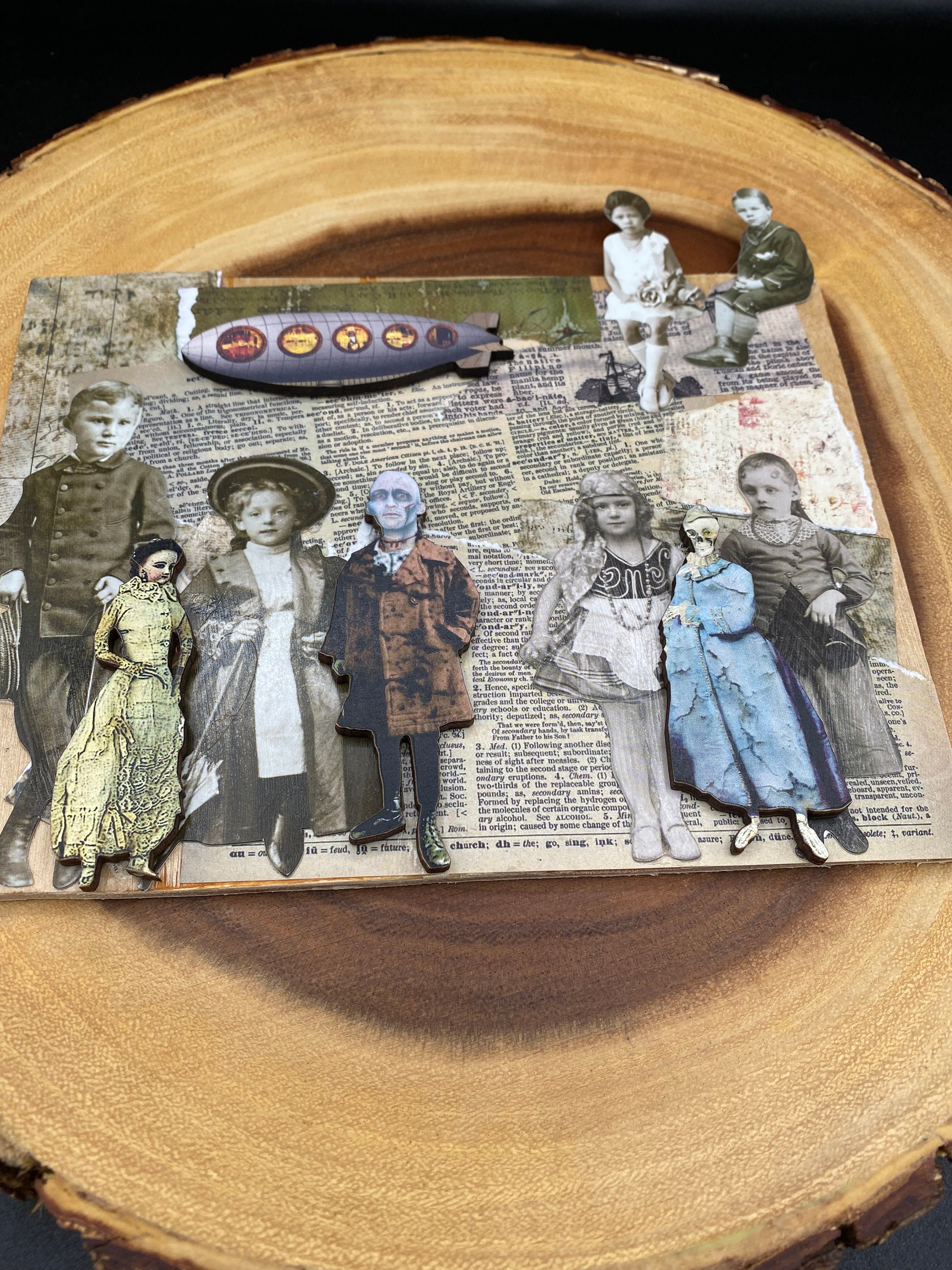 Zombie Kids Junk Journal Mixed Media Style Art by I Hug Trees Not ...