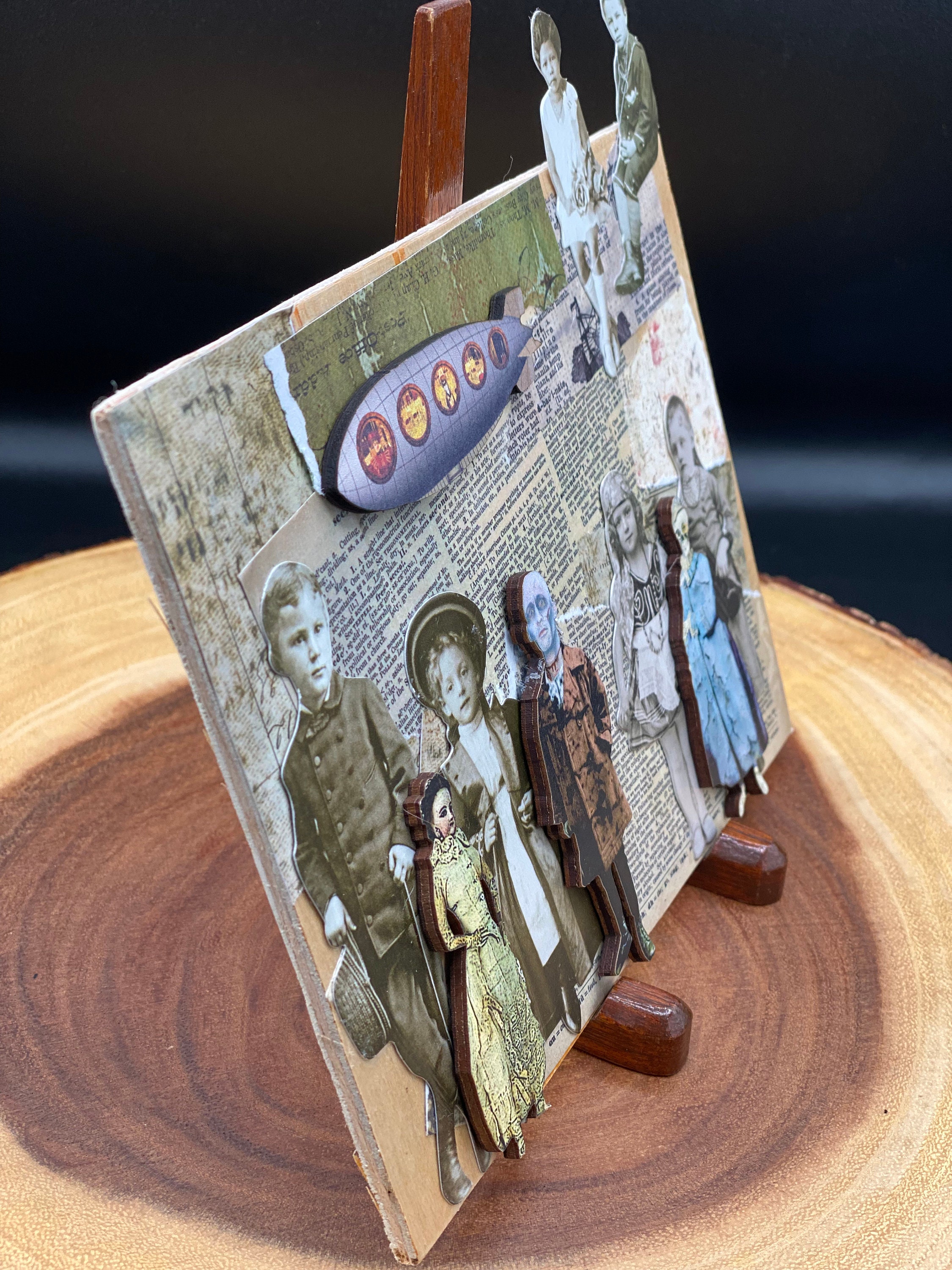 Zombie Kids Junk Journal Mixed Media Style Art by I Hug Trees Not ...