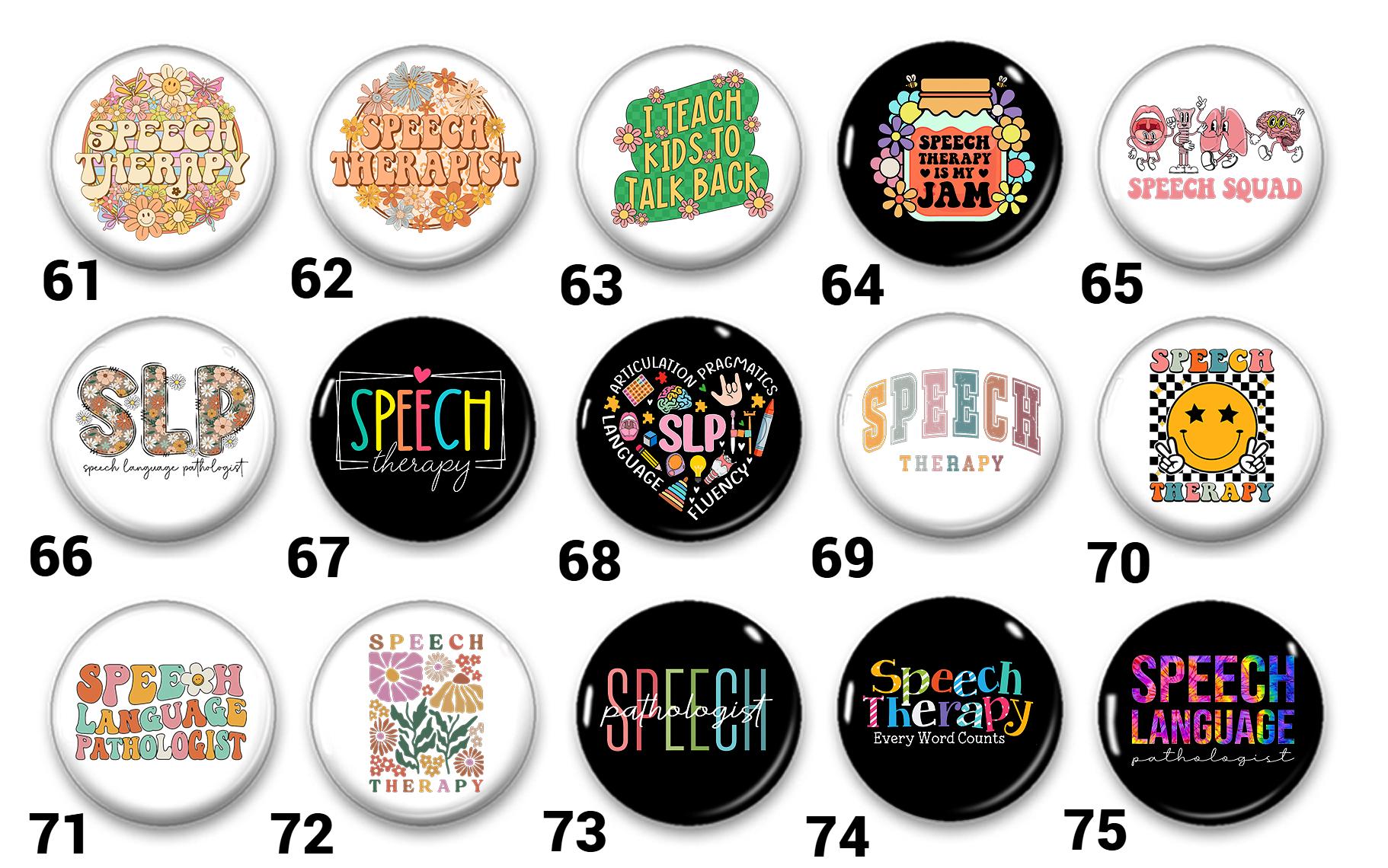 Speech Therapist Pins or Magnets/additional Designs Available - Etsy