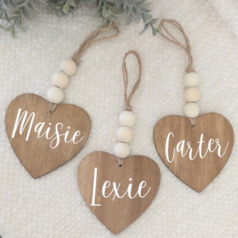 Wooden Heart Shape Tag - Etsy
