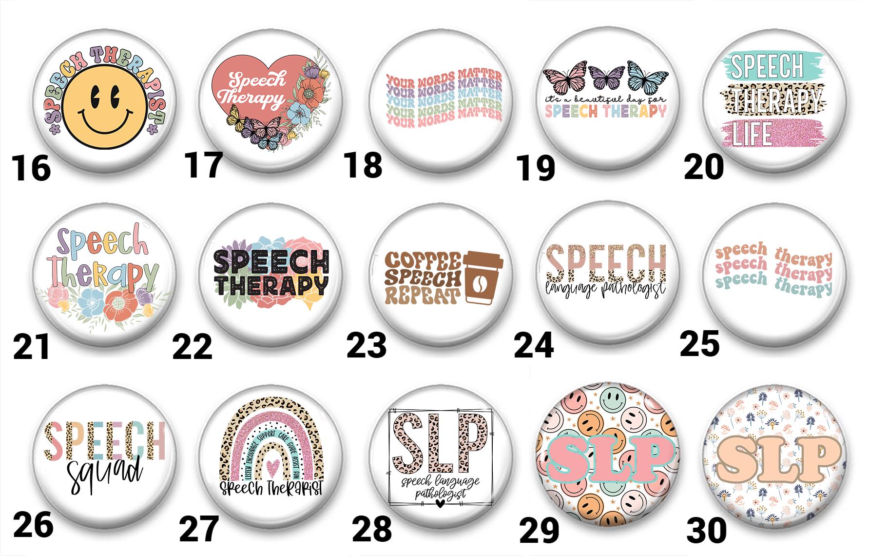Speech Therapist Pins or Magnets/additional Designs Available - Etsy