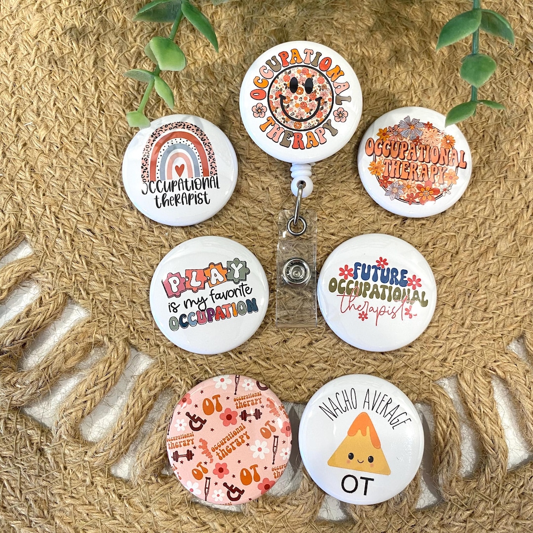 Occupational Therapy OT Interchangeable Badge Id Holder - Etsy