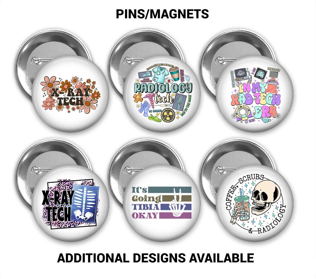 Radiology/rad Tech/xray Tech Button Pin or Magnet, Medical Pins, Gift ...