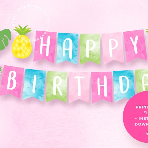 Flamingo Backdrop Banner. PRINTABLE FILE. Flamingo Birthday - Etsy