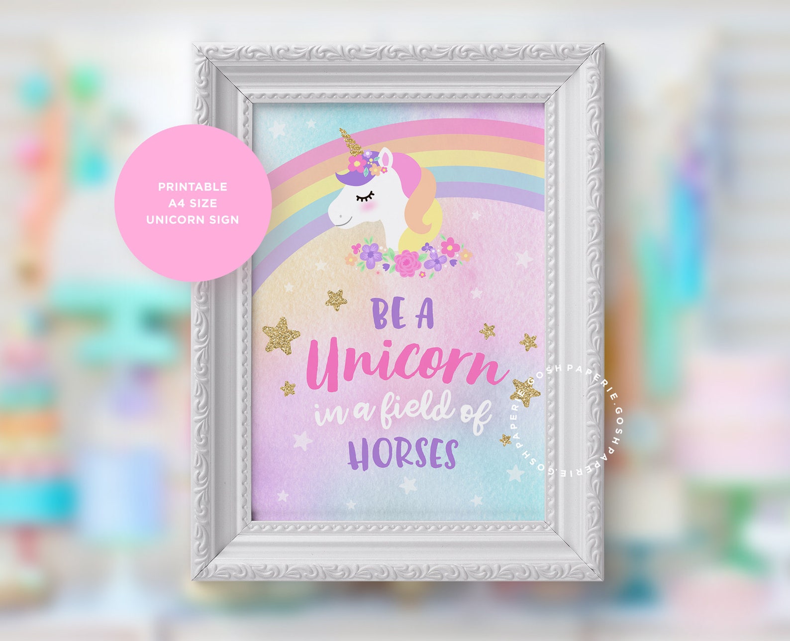 Unicorn Sign Unicorn Welcome Sign Unicorn Wall Art Unicorn - Etsy