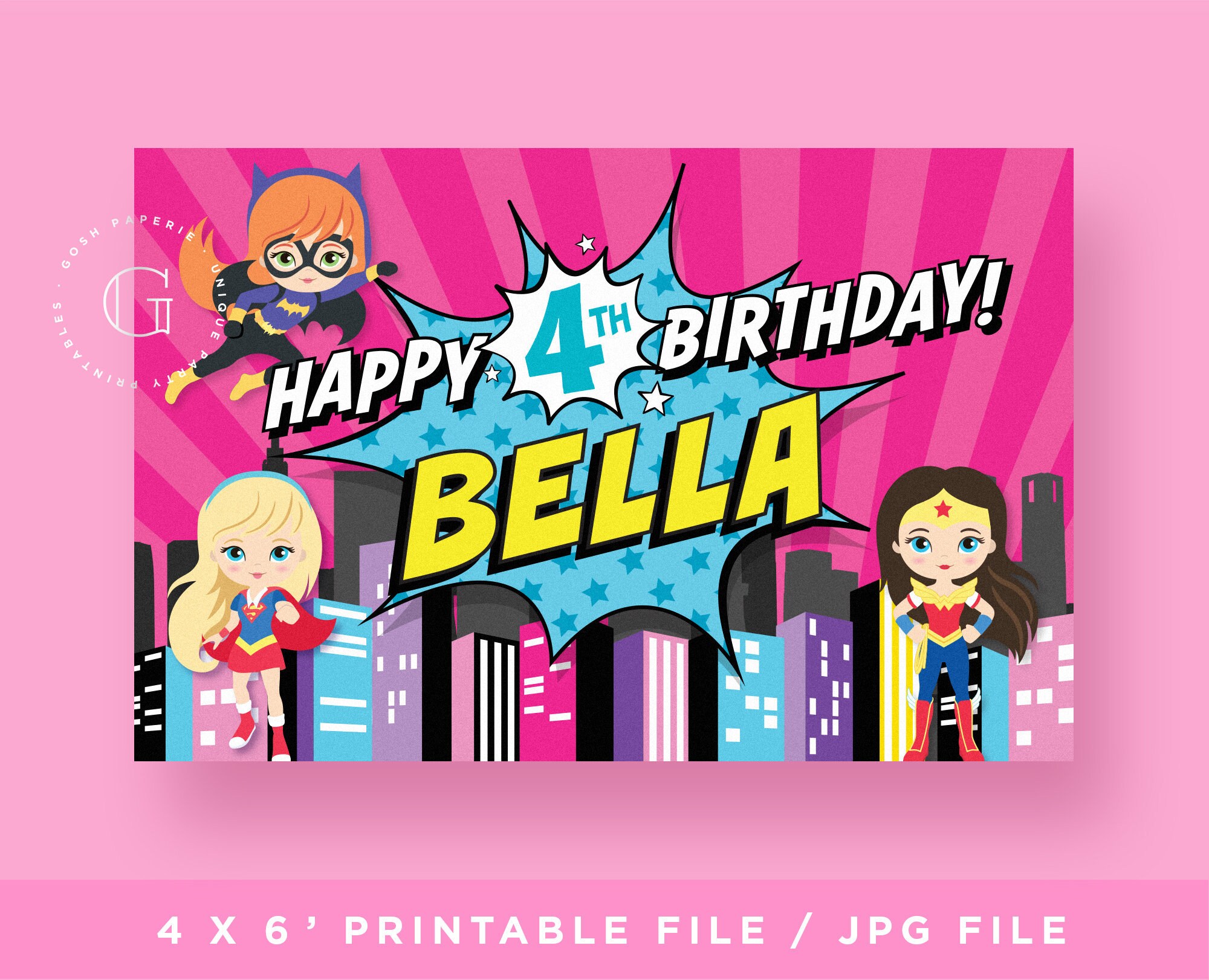 Happy Birthday Superhero Girl