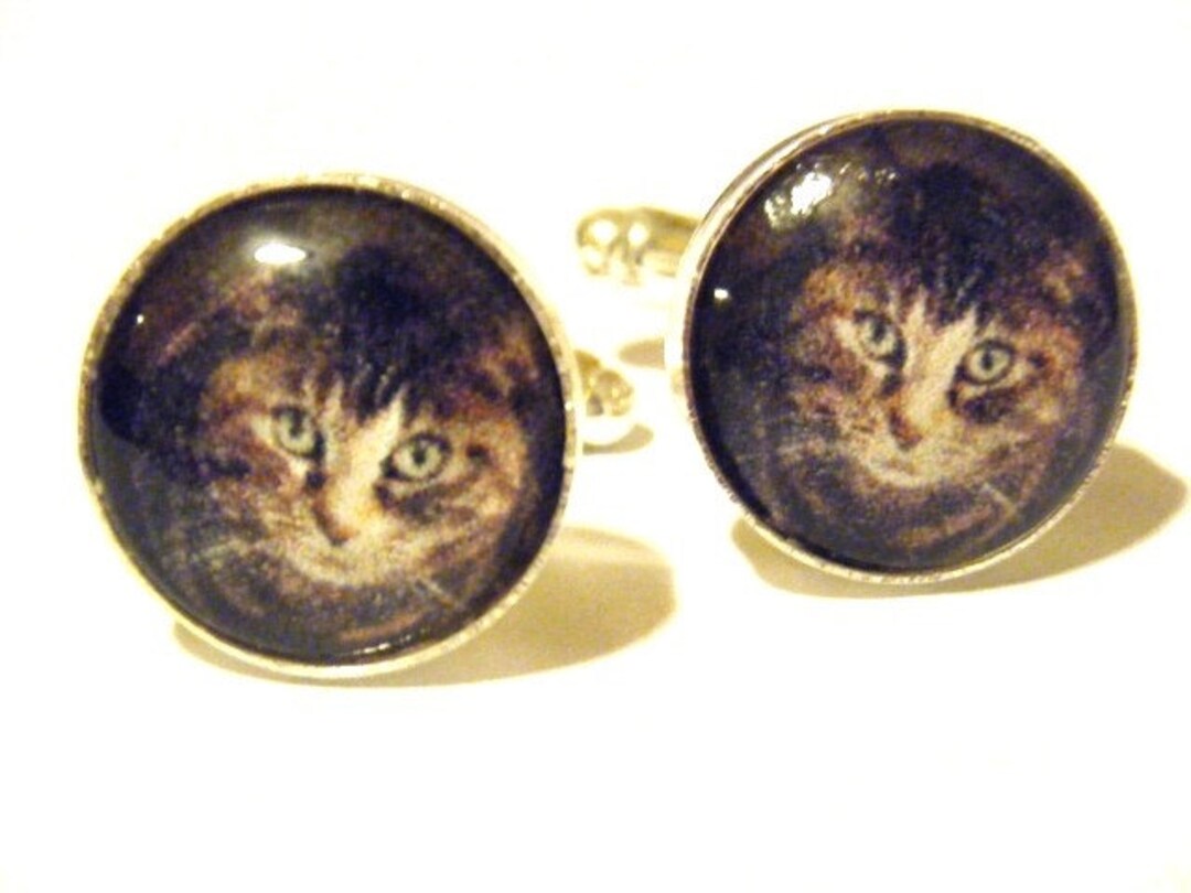Personalized Photo Cufflinks Cuff Links CUSTOM Order Dog Cat Memorial ...