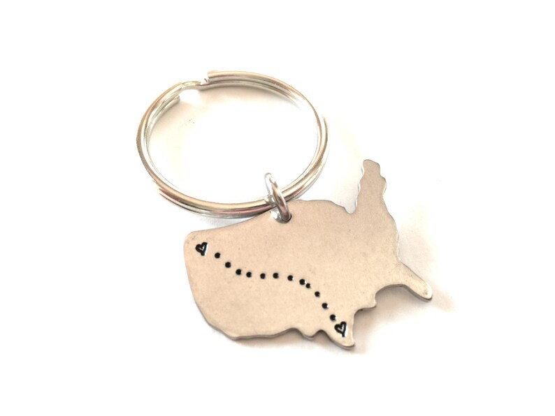United States Keychain Custom USA Personalized Fab Split Ring - Etsy