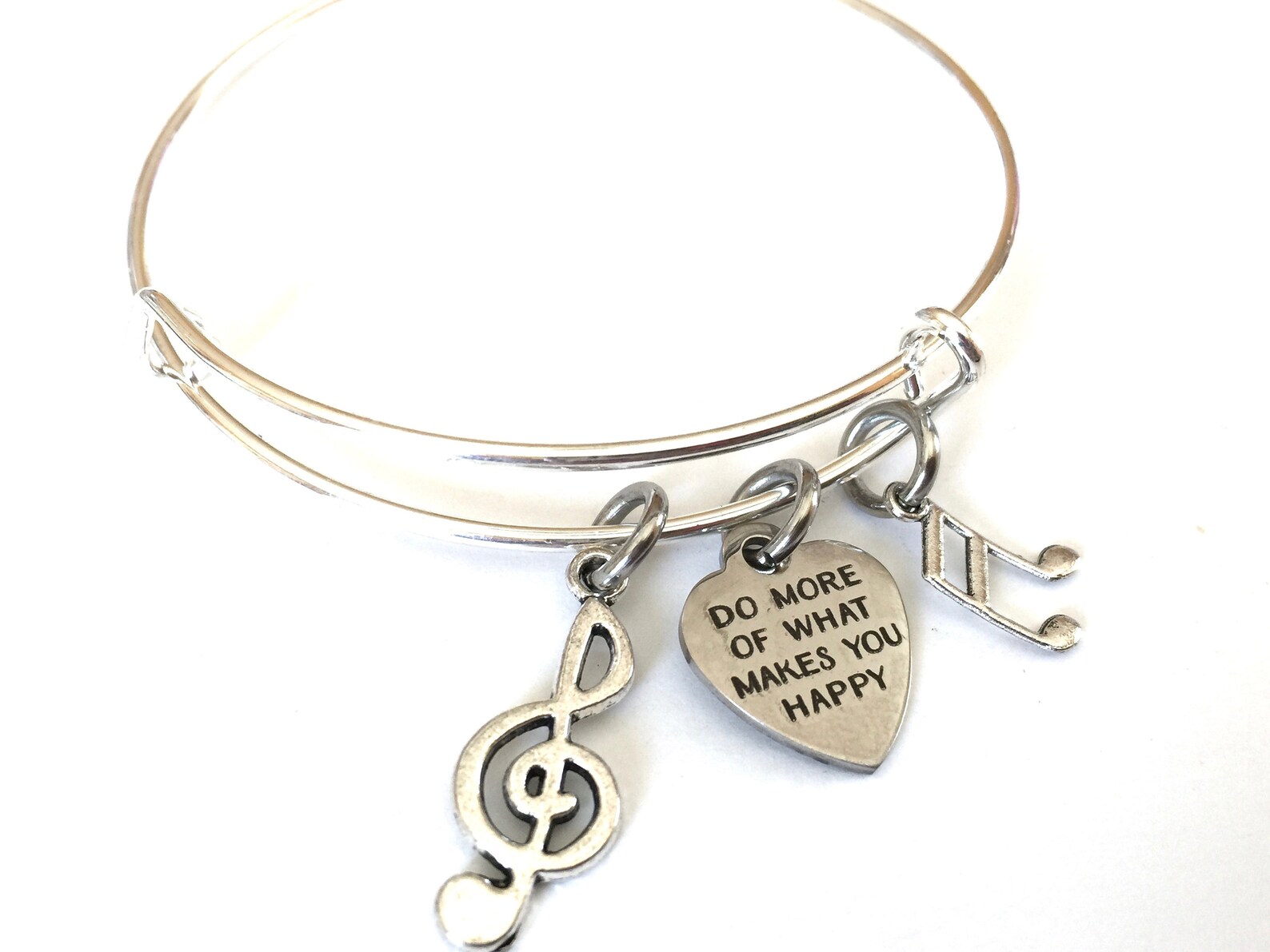 Music Bracelet Bangle Do More of What Makes You Happy Music | Etsy