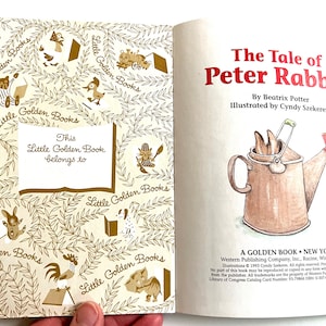 The Tale of Peter Rabbit Little Golden Book Vintage Book Children's ...