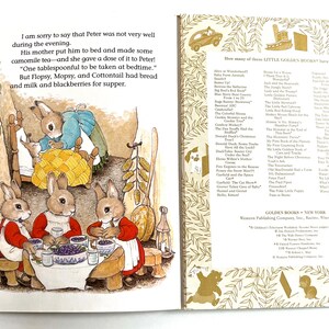 The Tale of Peter Rabbit Little Golden Book Vintage Book Children's ...