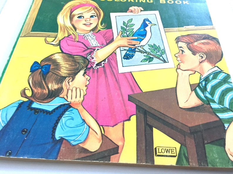 Nature Class Vintage Coloring Book Children's 1965 Outdoor | Etsy