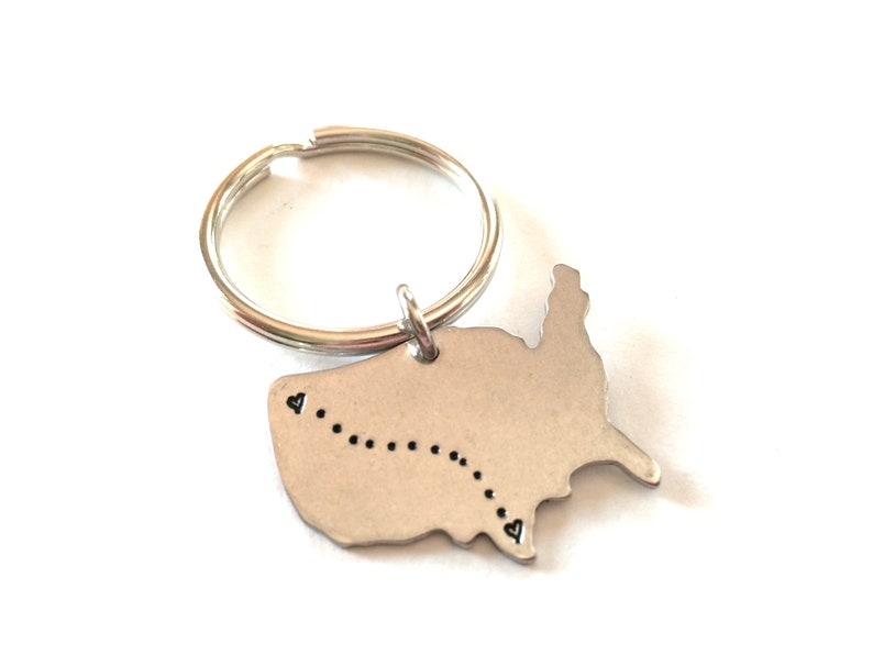 United States Keychain Custom USA Personalized Fab Split Ring - Etsy