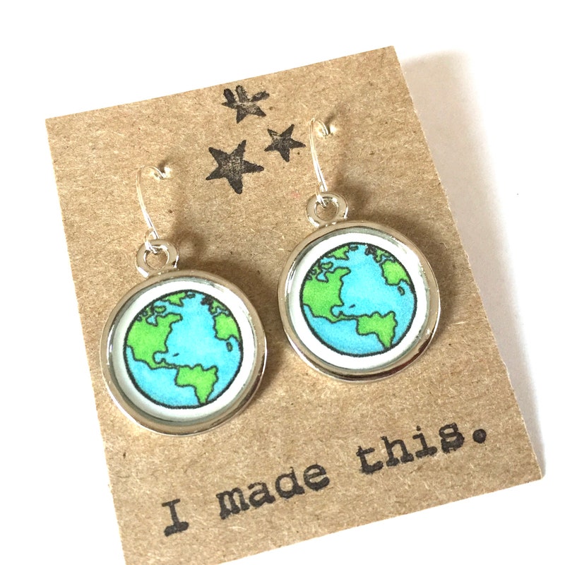 Earth Earring - Etsy