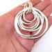 Multi Ring Necklace Large Loose Circles Huge Round Shiny - Etsy