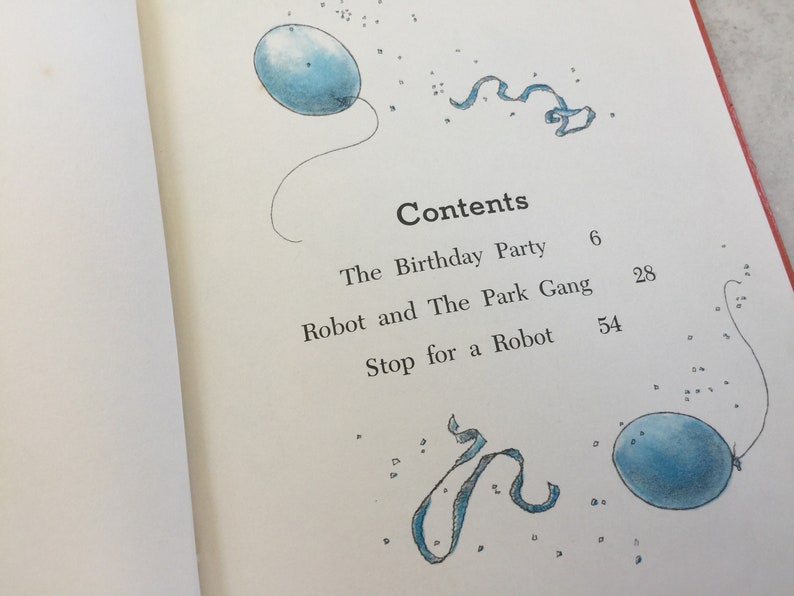 The Robot Birthday Book Vintage Children's Story 1980 | Etsy