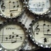 Music Magnets Bottlecap Vintage Song Musical Bottle Cap Recycled ...