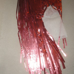 1 Lead Christmas Tree Tinsel Victorian Old Rose Color German Stanniol ...