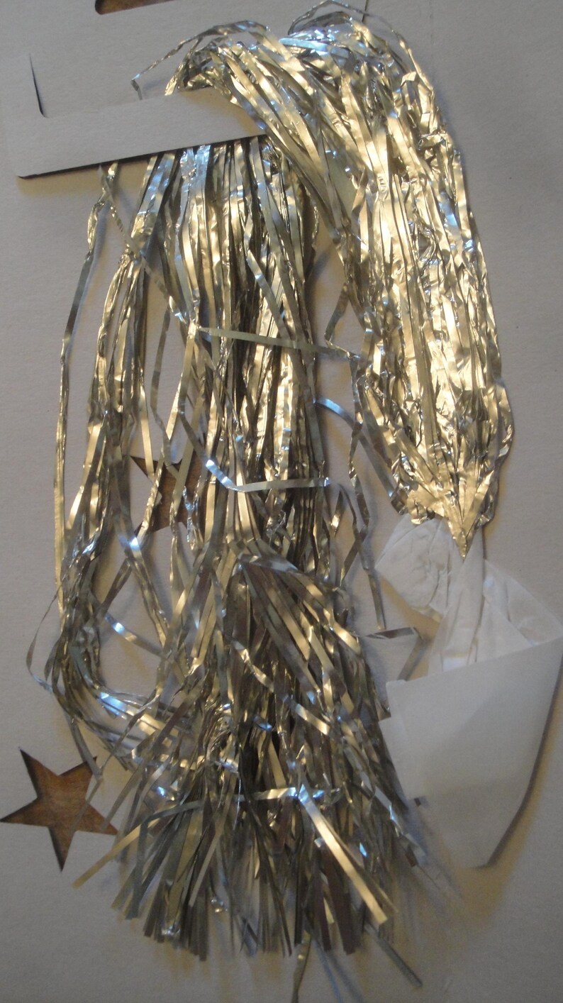 PK Real German 1950s Lead BRIGHT SILVER Christmas Tree Tinsel Vintage ...