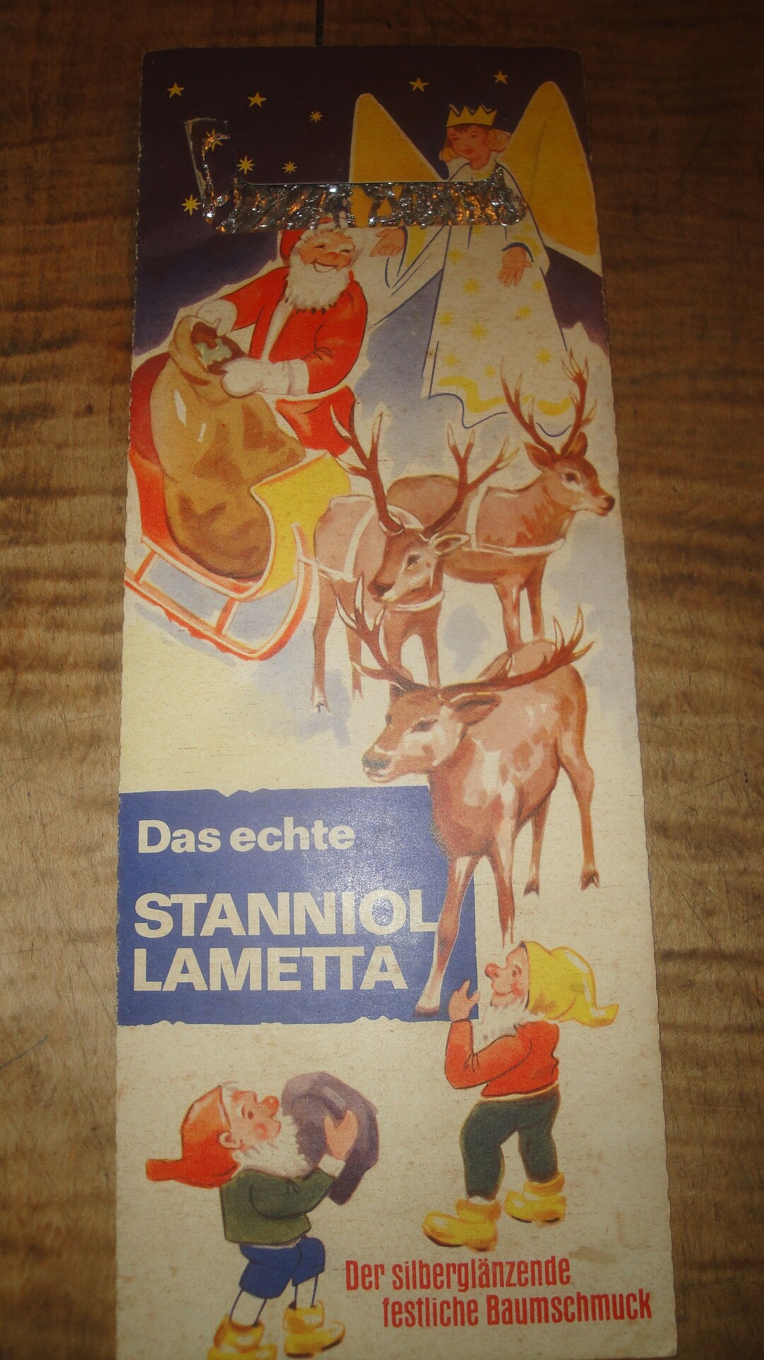 1 Pack German 1950s Real LEAD Christmas Tree TINSEL Silver Antique ...