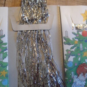 ONE German Christmas Tree Lead Tinsel Silver Icicles Vintage Eislametta ...