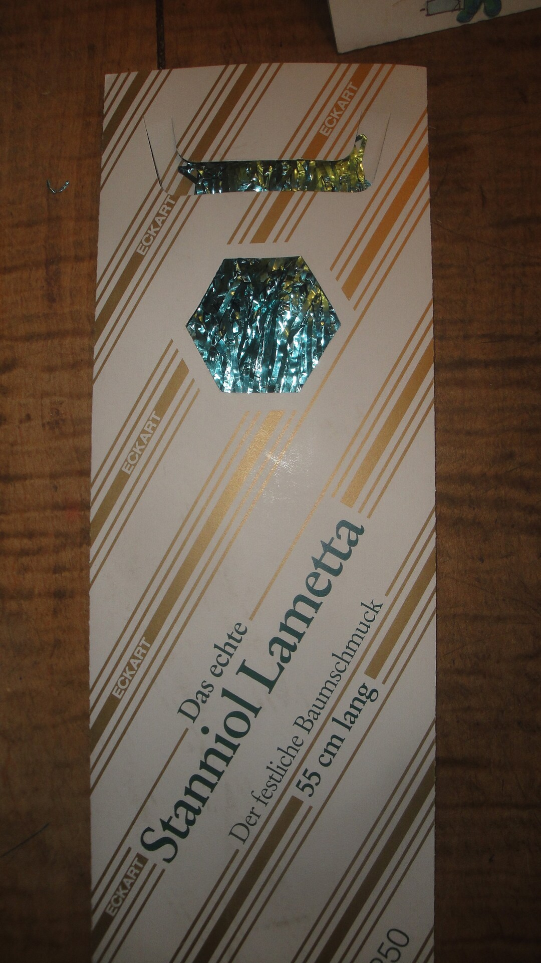 ONE Real LEAD Christmas Tree Aqua TINSEL Vintage Old Foil Icicles ...