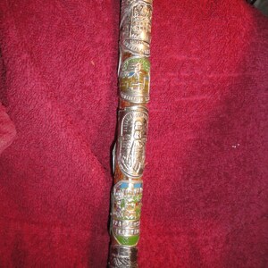 Early 1950s German Hiking Cane 31 Badges Wanderstock Wander Stock ...