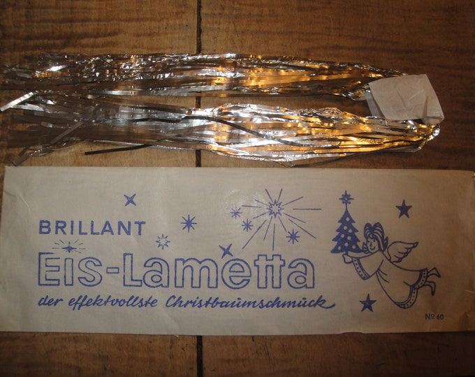 ONE Pack Real German Lead Christmas Tree Tinsel Silver Icicles Vintage ...
