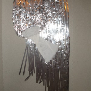 ONE Authentic Real LEAD Silver Christmas Tree TINSEL Antique Vintage 18 ...