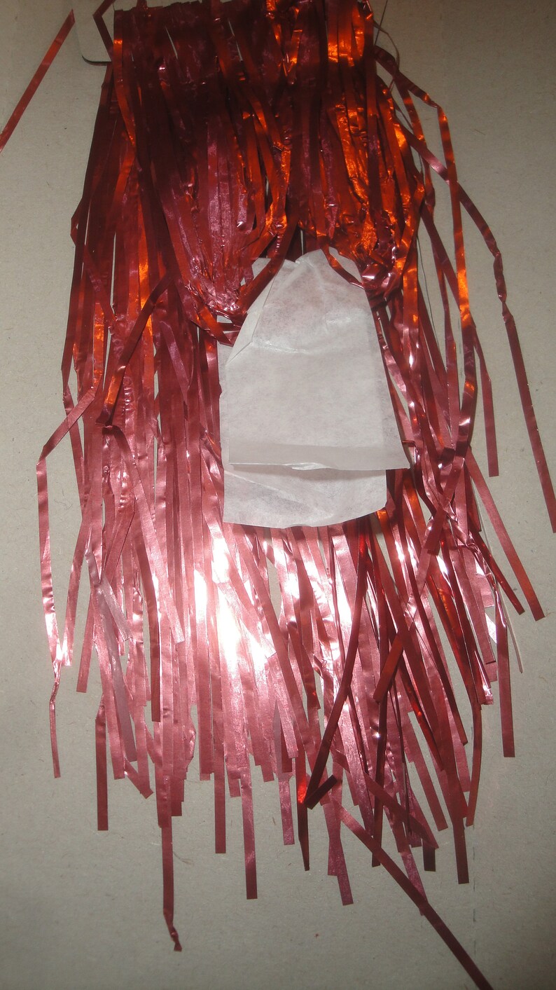1 Lead Christmas Tree Tinsel Victorian Old Rose Color German Stanniol ...