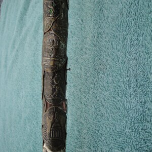 SPECTACULAR 1950s German Hiking Cane Approx 90 Badges Wanderstock ...