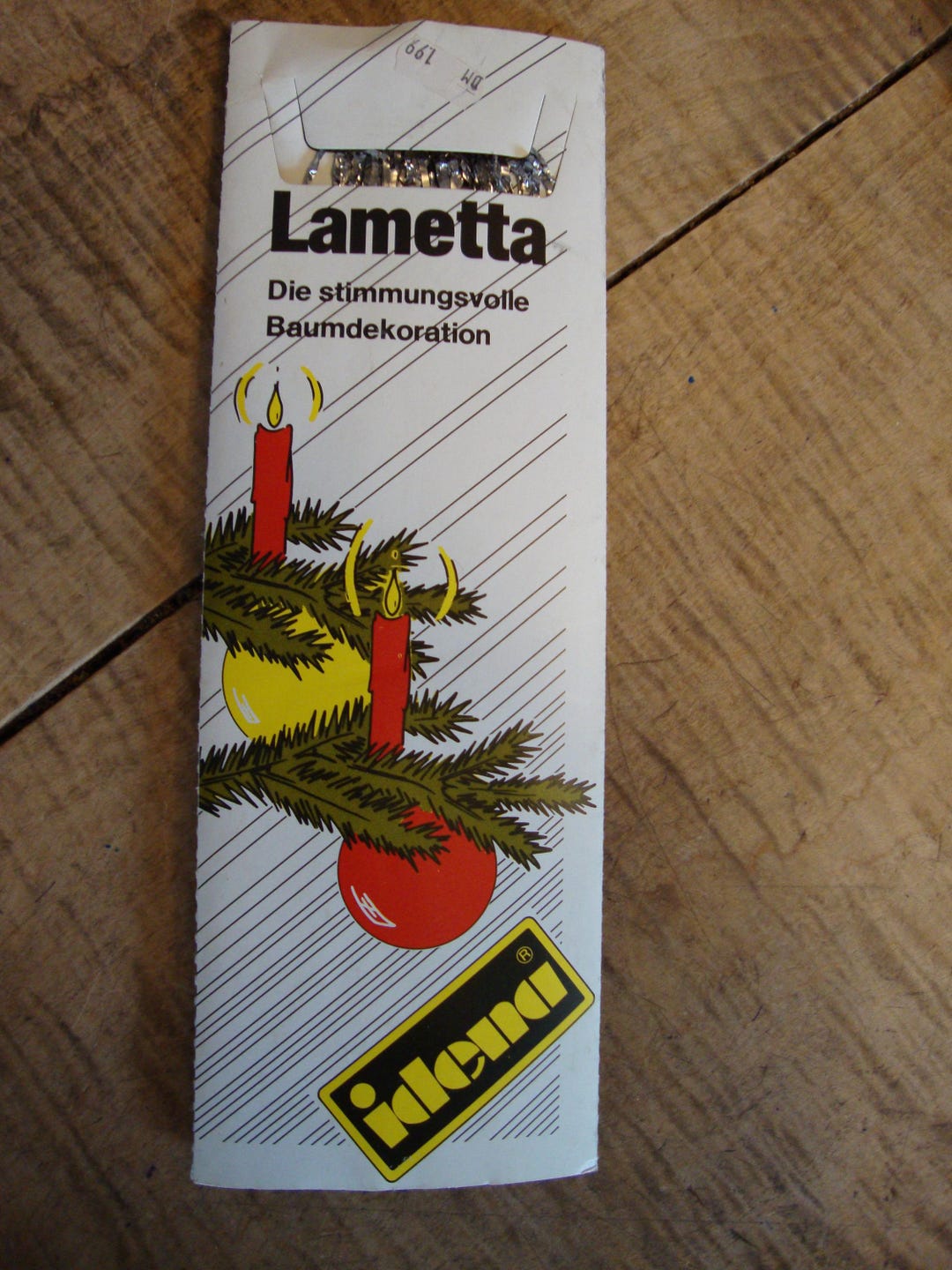 Vintage Real Lead SILVER German Christmas Tree Tinsel Stanniol Lametta ...