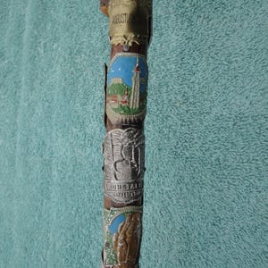 Early 1950s German Hiking Cane 31 Badges Wanderstock Wander Stock ...