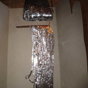 1 Pack / Cardboard FOLDER Antique German Real Old Fashioned Metal Foil ...