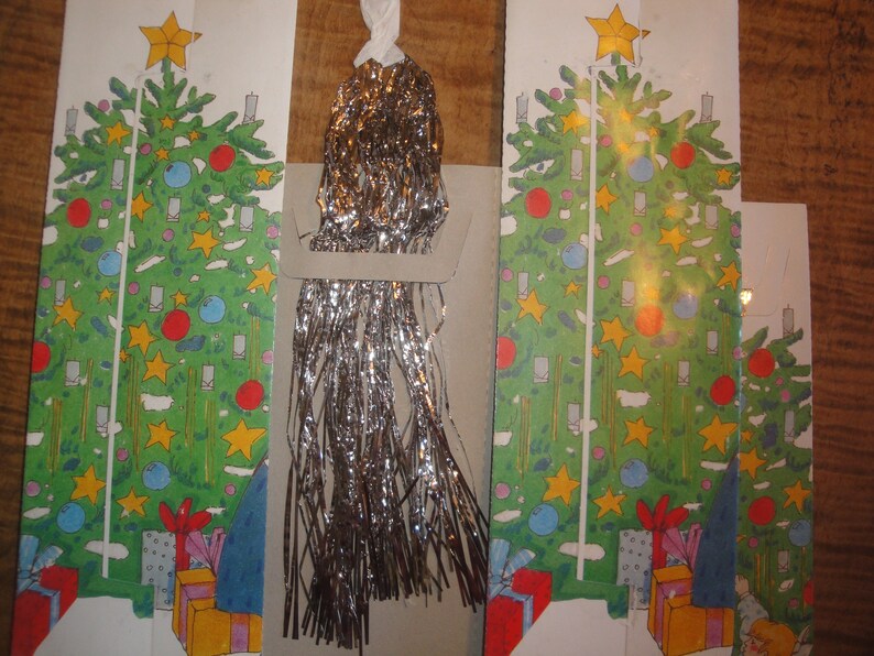 ONE German Christmas Tree Lead Tinsel Silver Icicles Vintage Eislametta ...