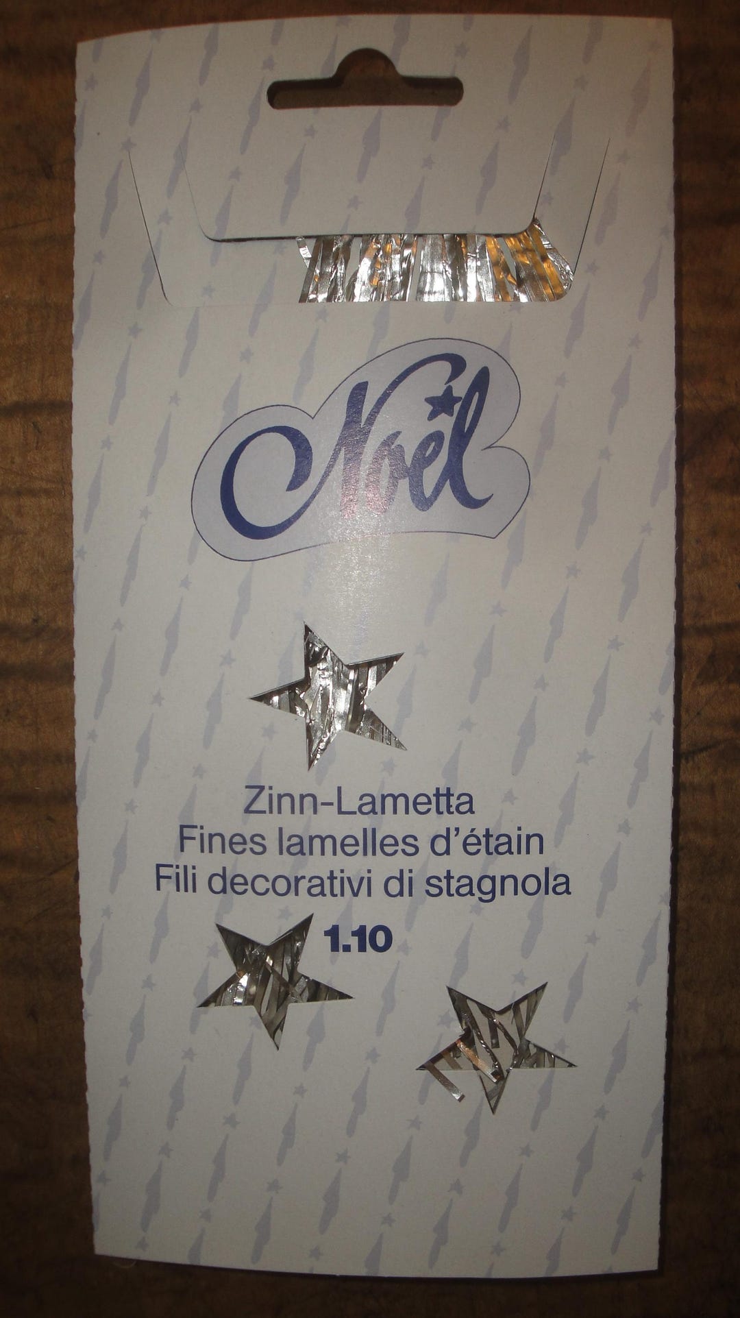 PK Real German 1950s Lead BRIGHT SILVER Christmas Tree Tinsel Vintage ...