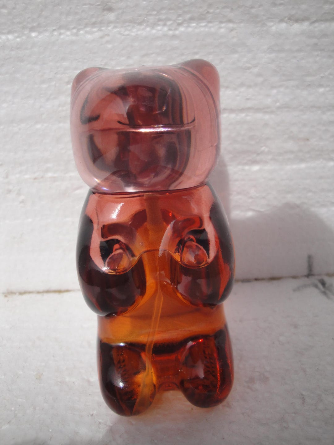 Vintage German Cranberry Pink Gummy Bear Perfume Bottle Atomizer Eau ...