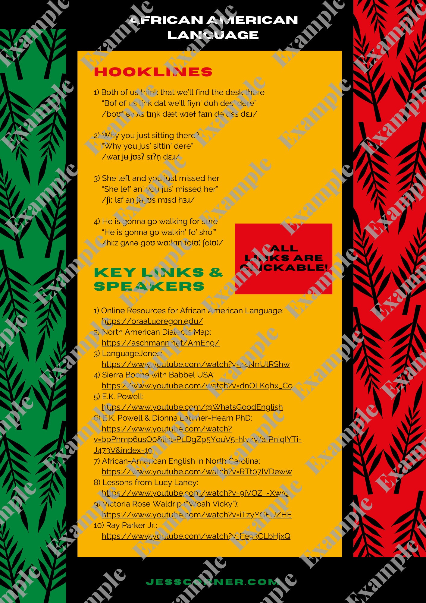 African American Language: Dialect Digital Resource for Authentic ...