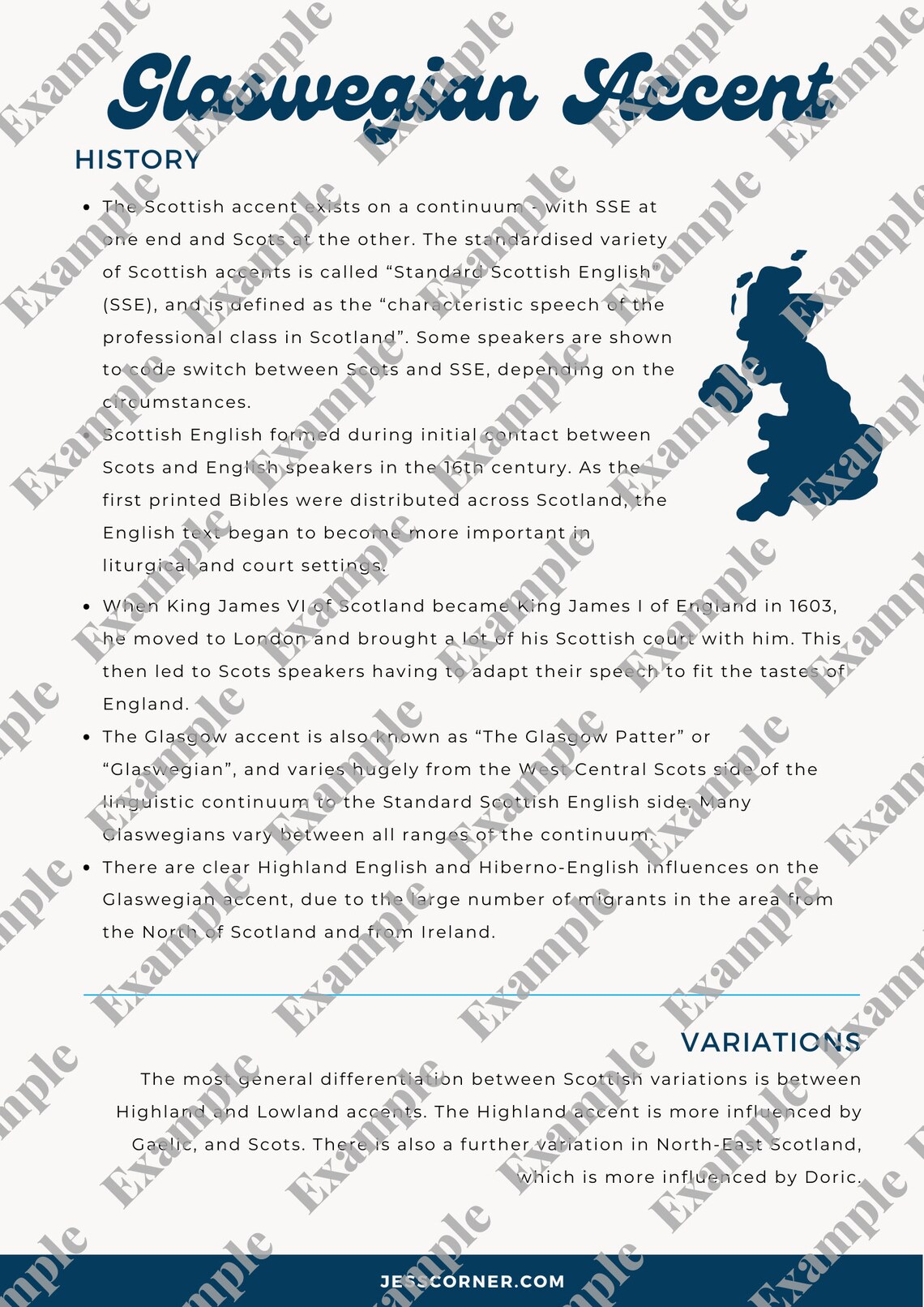 Glaswegian Accent Resource: Unlock Scottish Dialect With This Digital ...