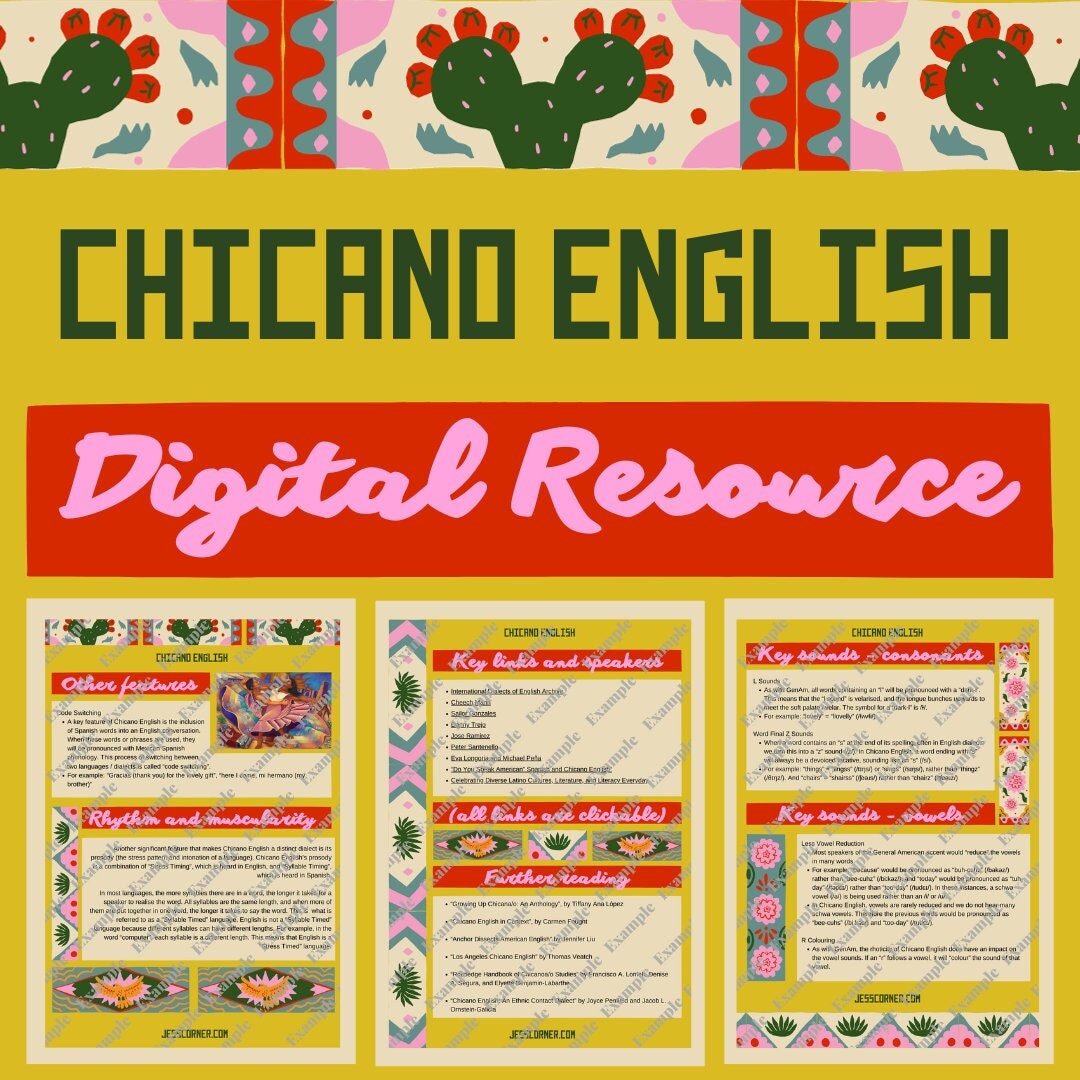 Chicano English Accent Resource: Unlock Mexican Spanish Accent Digital ...
