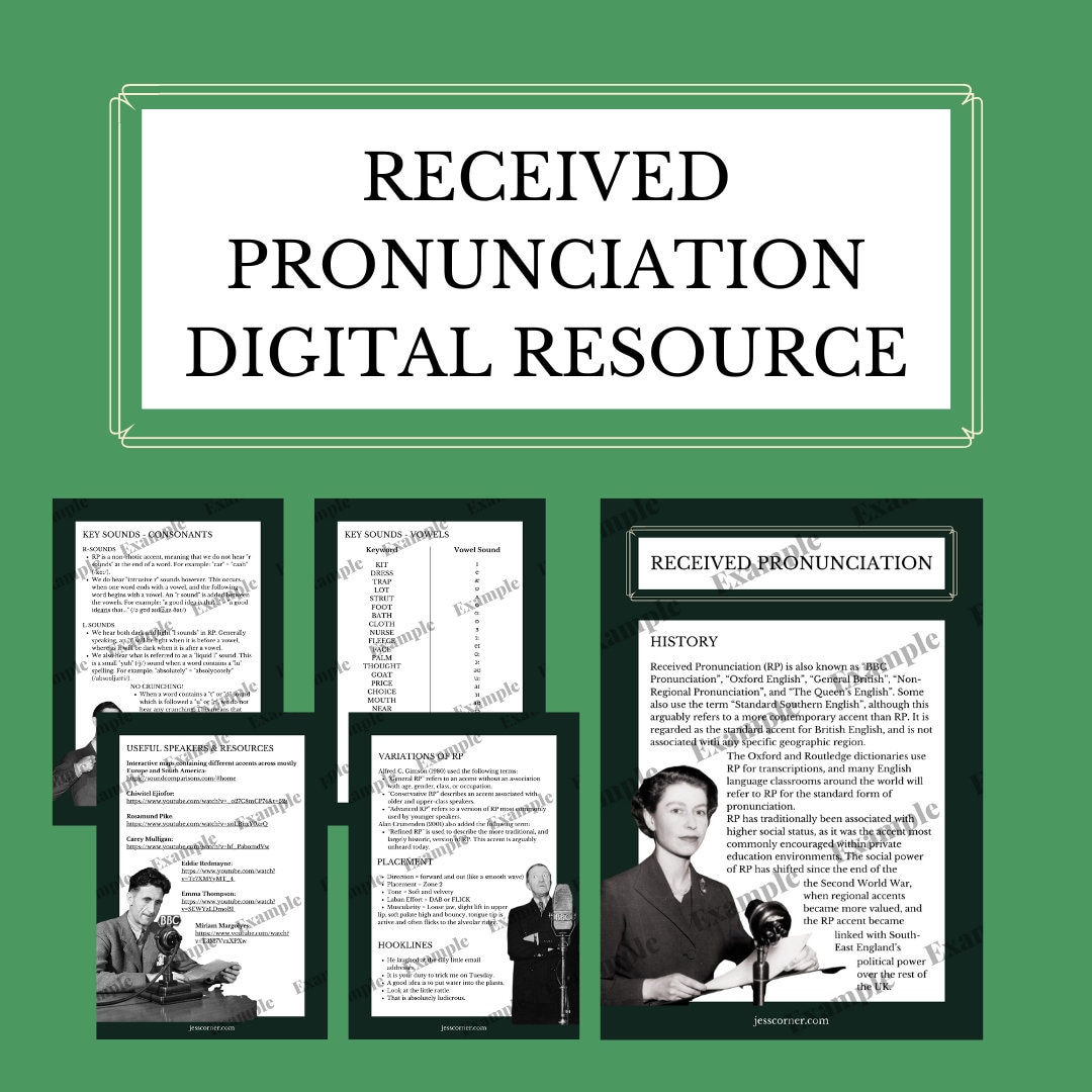 Digital RP Accent Resource: Unlock Received Pronunciation With Expert ...